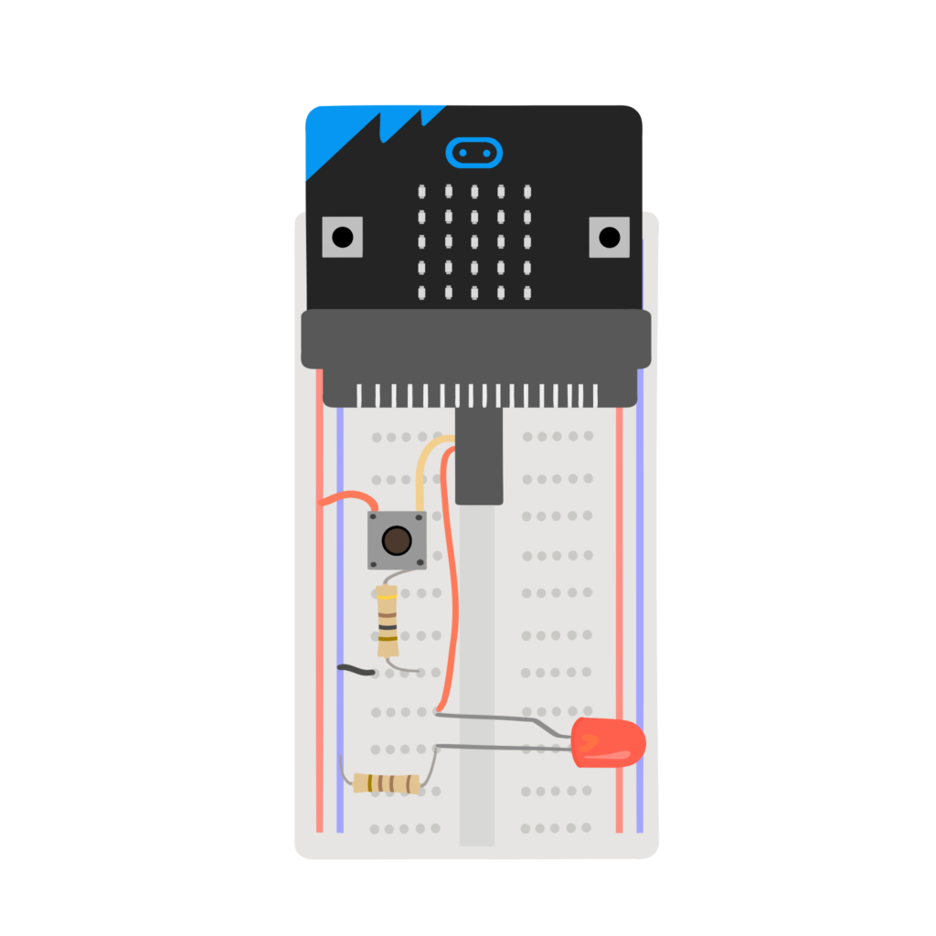 Micro:bit mit Schaltkreis 2 - Teknologiundervisning